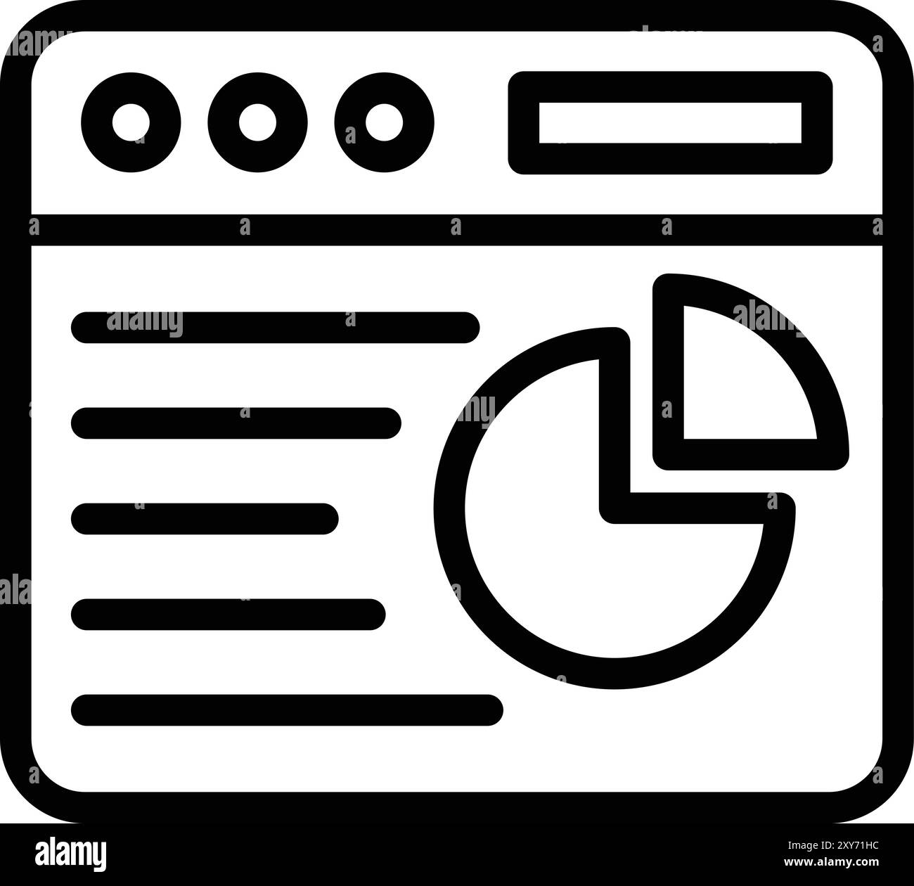 Pie color icon isolated Stock Vector Images - Alamy