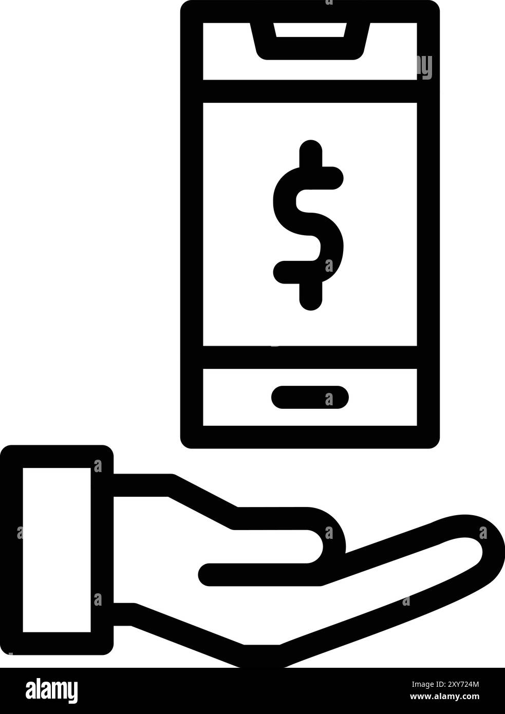 Set color mobile banking hi-res stock photography and images - Alamy