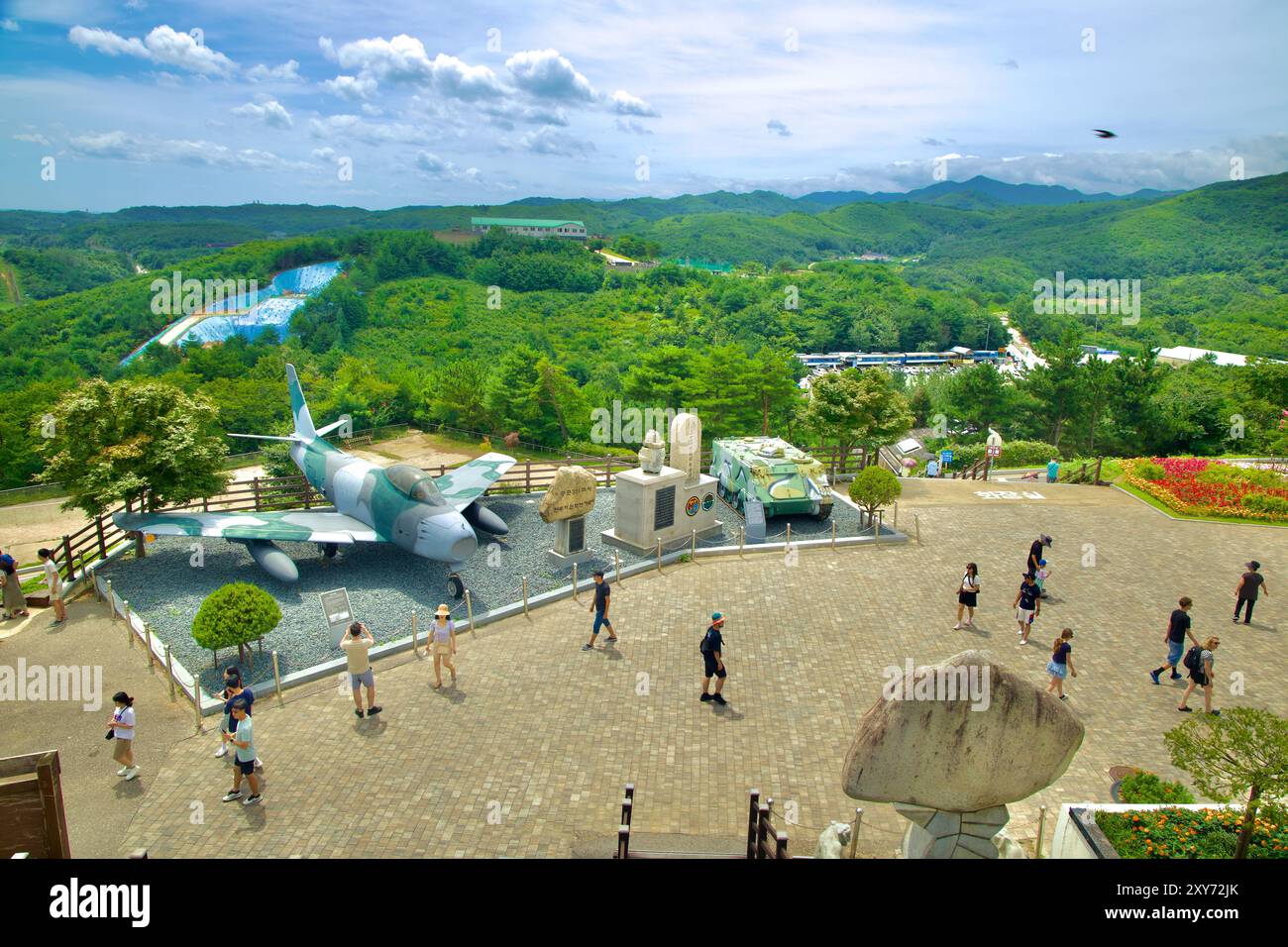 Goseong County, South Korea - July 28th, 2024: An aerial view of the ...