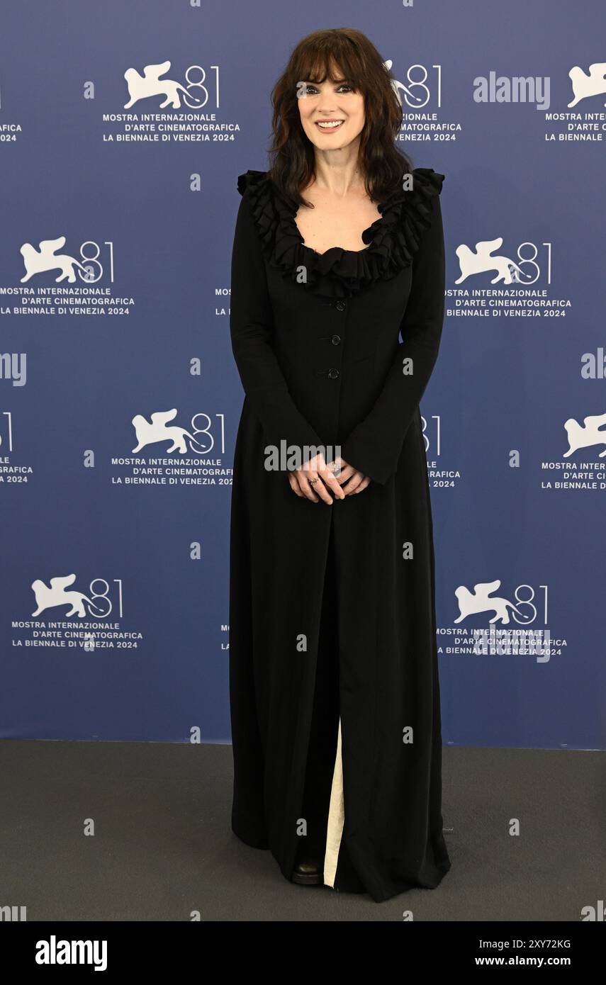 American actress Winona Ryder attends the photo call for Beetlejuice ...