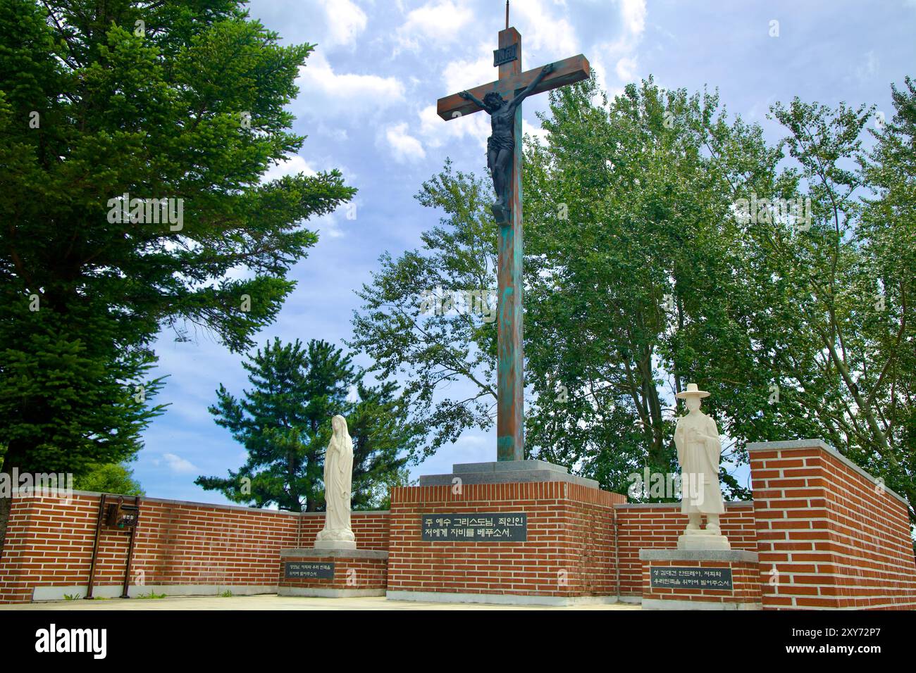 Goseong County, South Korea - July 28th, 2024: A large crucifixion ...