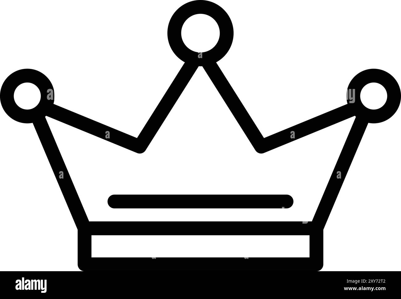 Crown pictogram icon hi-res stock photography and images - Alamy