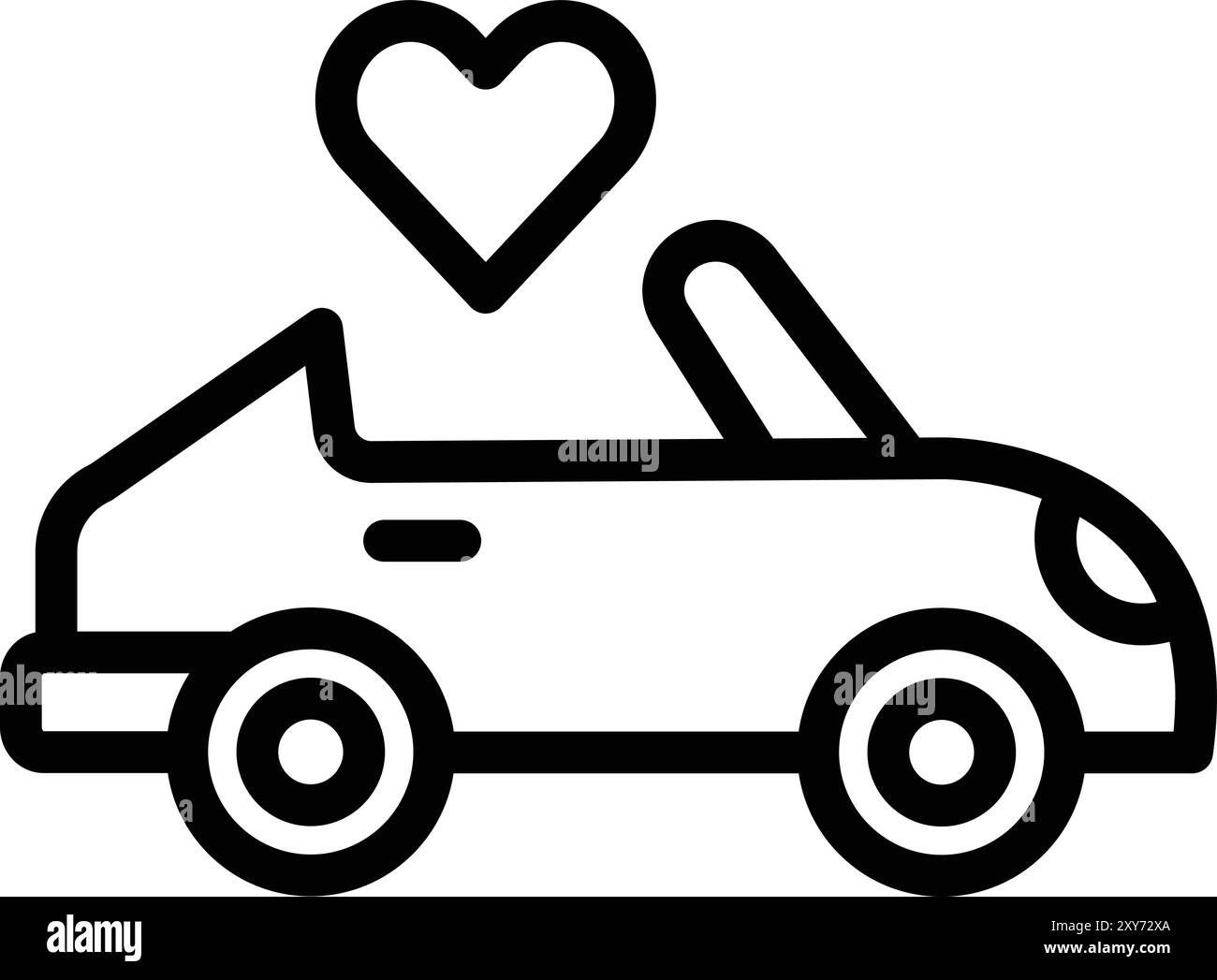 Wedding car Vector Icon Design Illustration Stock Vector Image & Art ...