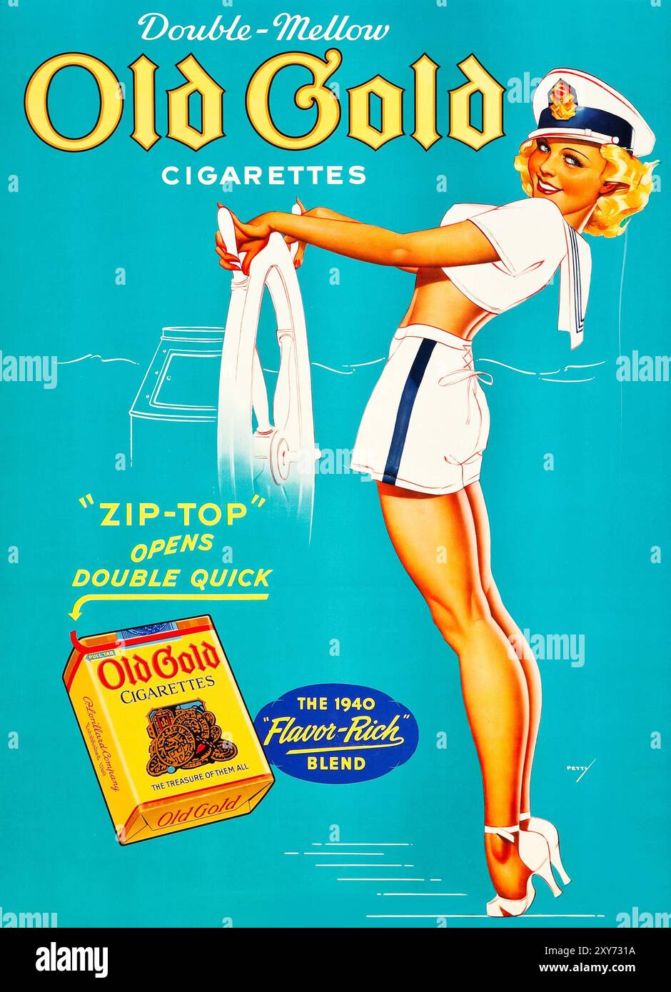 Old Gold - Petty Girl - advertisement poster (P. Lorillard Co, Circa ...