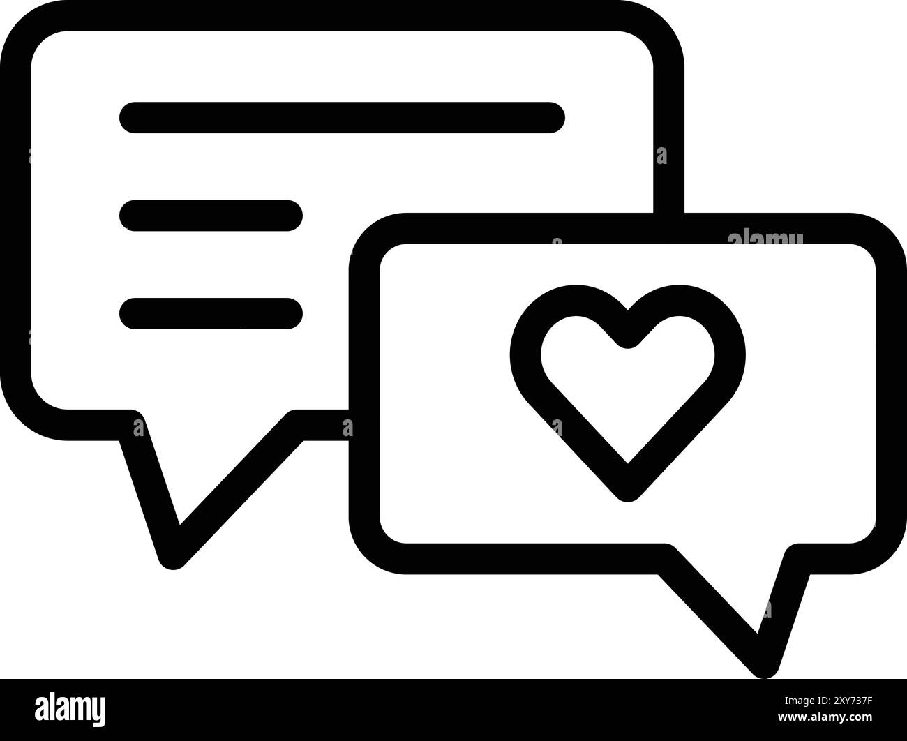 Chat sign and symbol vector hi-res stock photography and images - Alamy