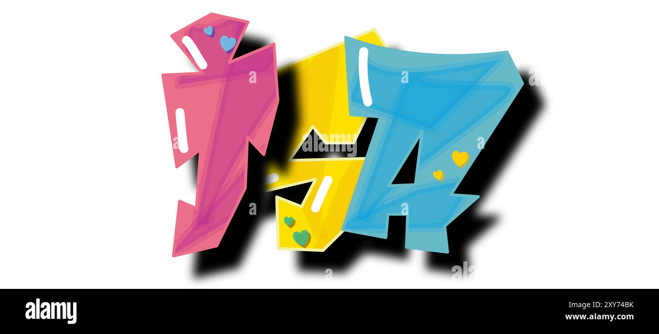 Isa - name street art - graffiti lettering typography - art ...