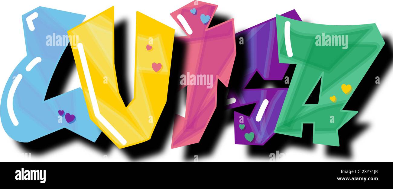 Graffiti wall art kids Stock Vector Images - Alamy