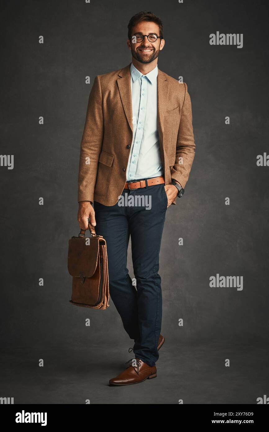 College briefcase hi-res stock photography and images - Alamy