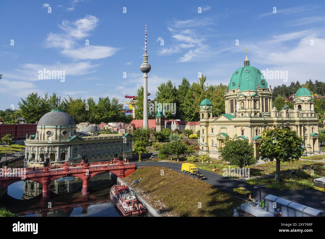 Model of real buildings made with Lego pieces, Legoland amusement park ...