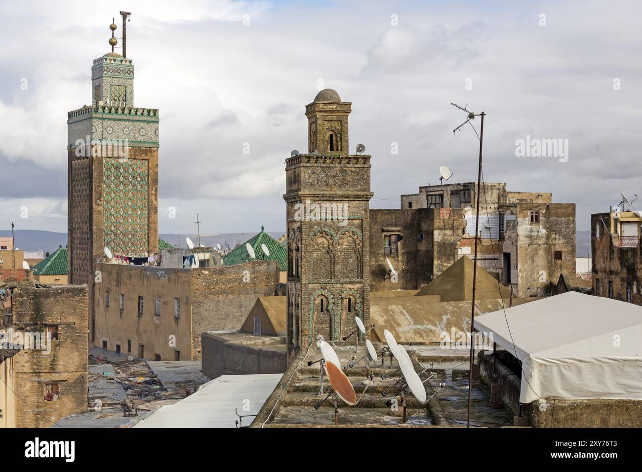 Mosques in the city of Fes in Morocco Stock Photo - Alamy