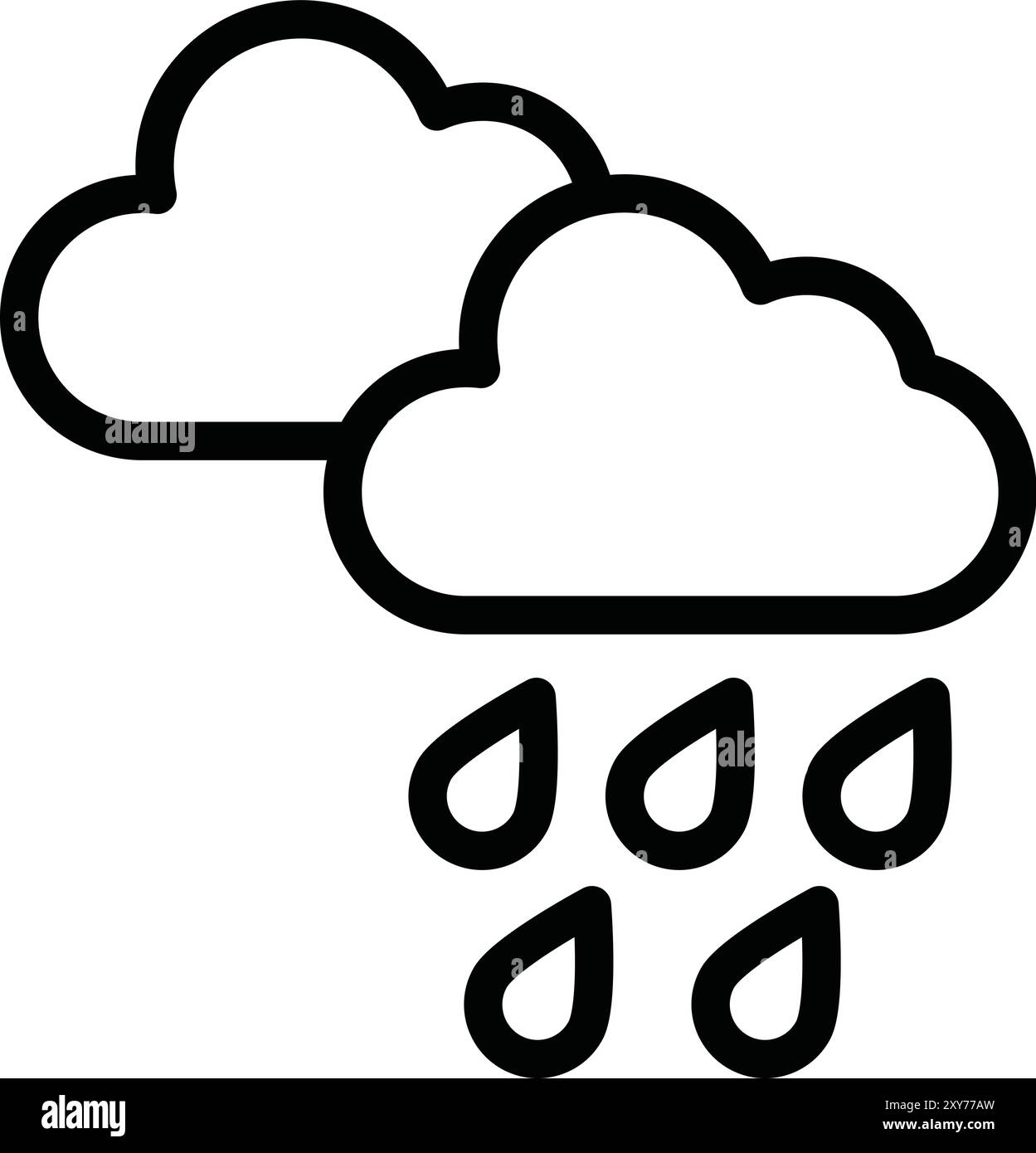 Rain Vector Icon Design Illustration Stock Vector Image & Art - Alamy