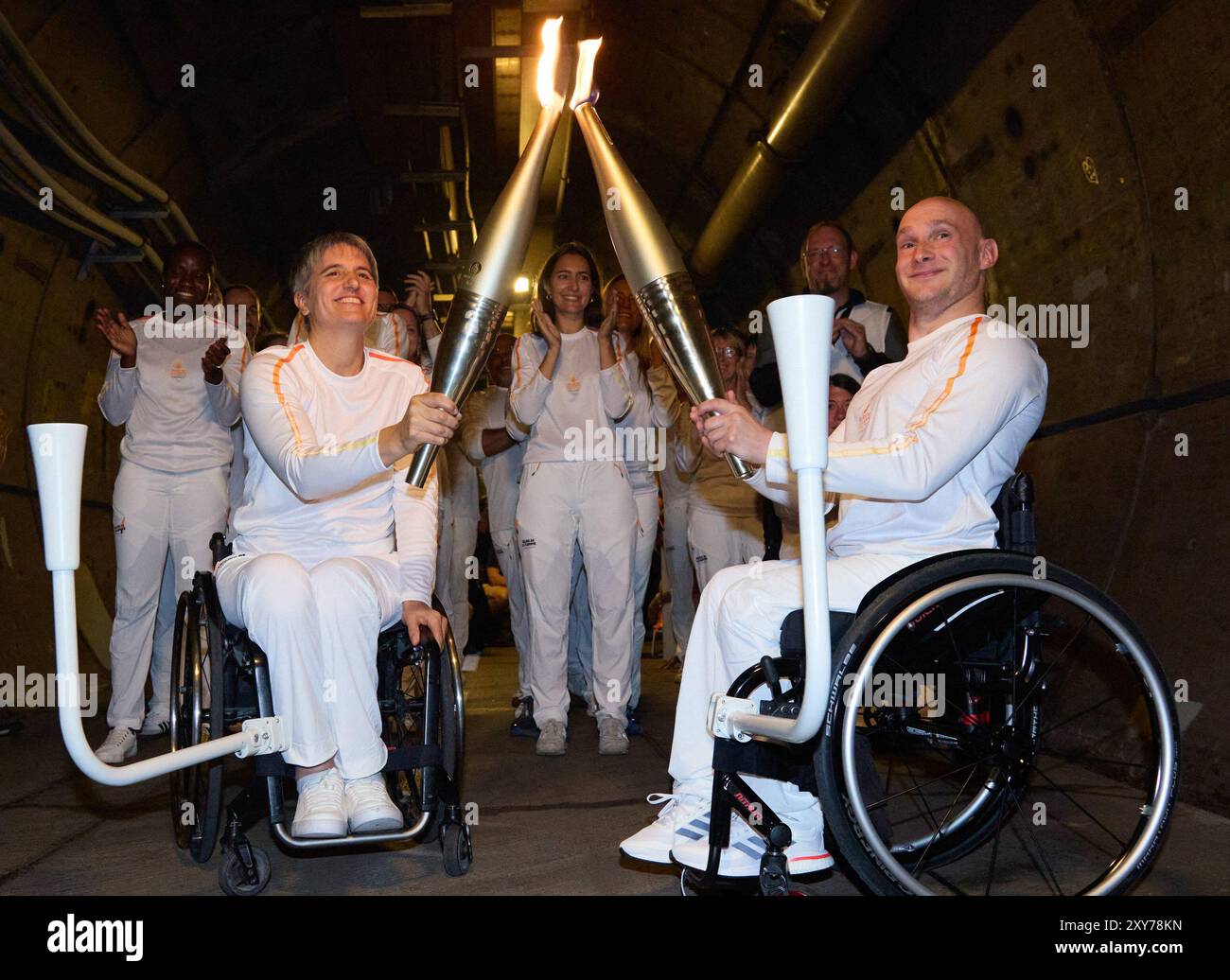 EDITORIAL USE ONLY - Paralympic torch starts festive tour of France ...
