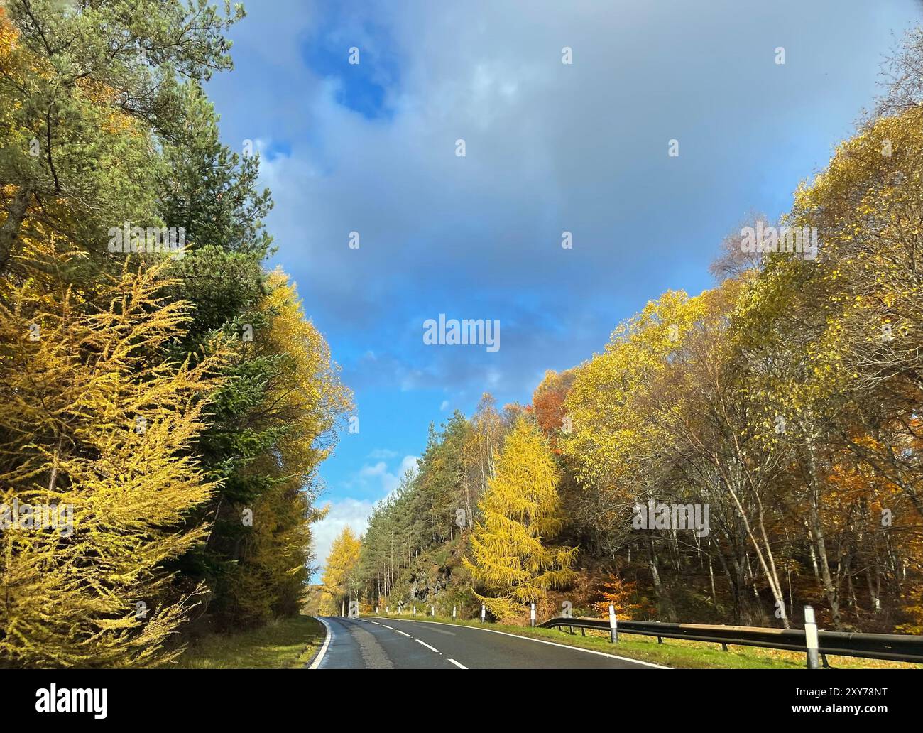 White lines along road hi-res stock photography and images - Alamy
