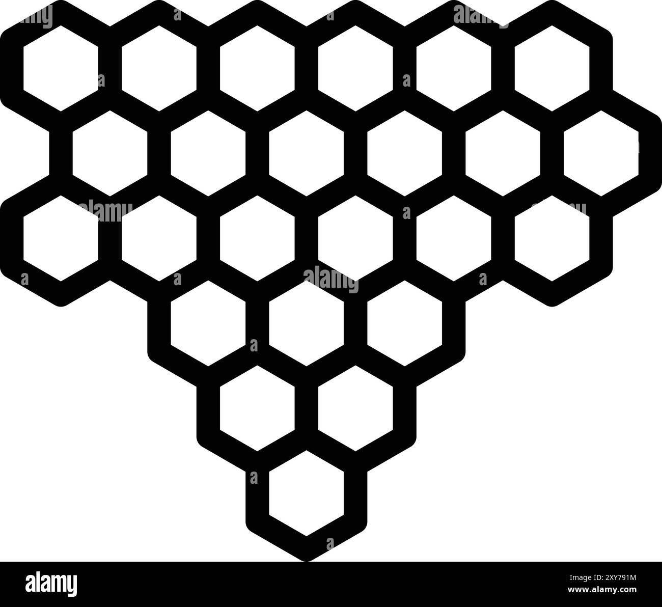Honeycomb Design Vector Honeycomb Vector Seamless Pattern. Outline
