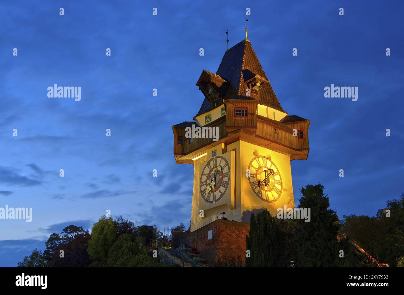 Clock tower graz one hi-res stock photography and images - Alamy