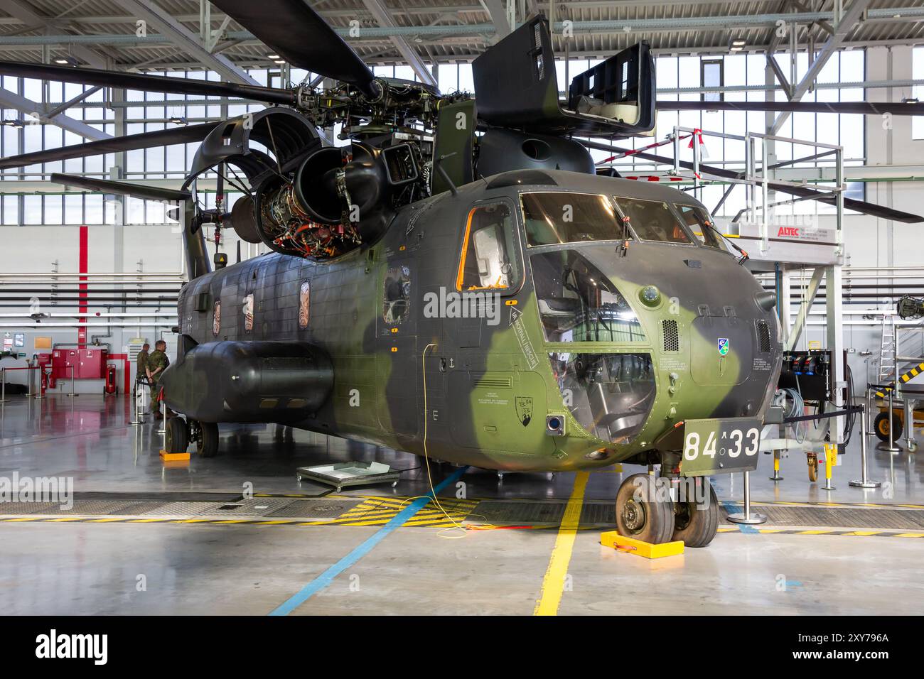 German Air Force Sikorsky CH-53 Stallion transport helicopter in a ...