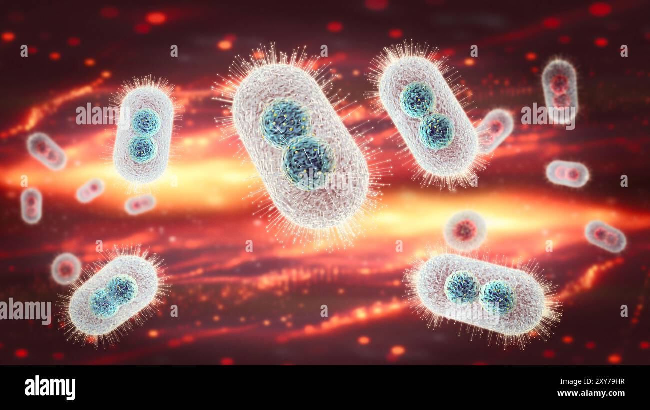 Microscope view of monkeypox, it is a disease caused by infection with ...