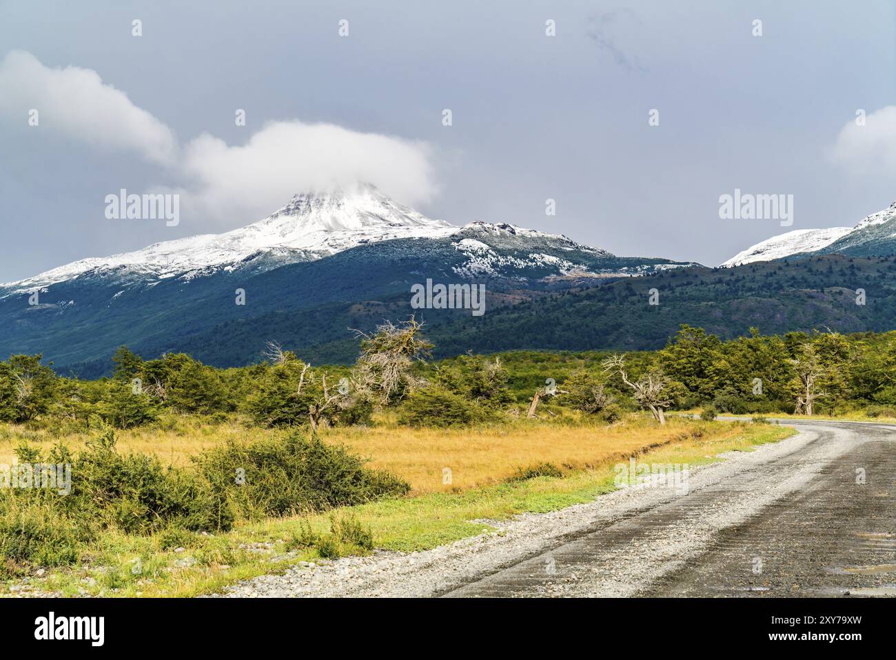 Natural landscape of Torres del Paine National Park in Chilean ...
