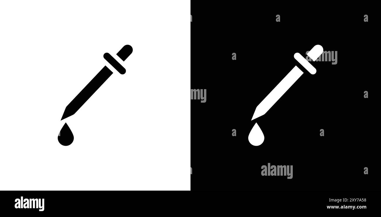 Icon chemistry dropper editable Stock Vector Images - Alamy