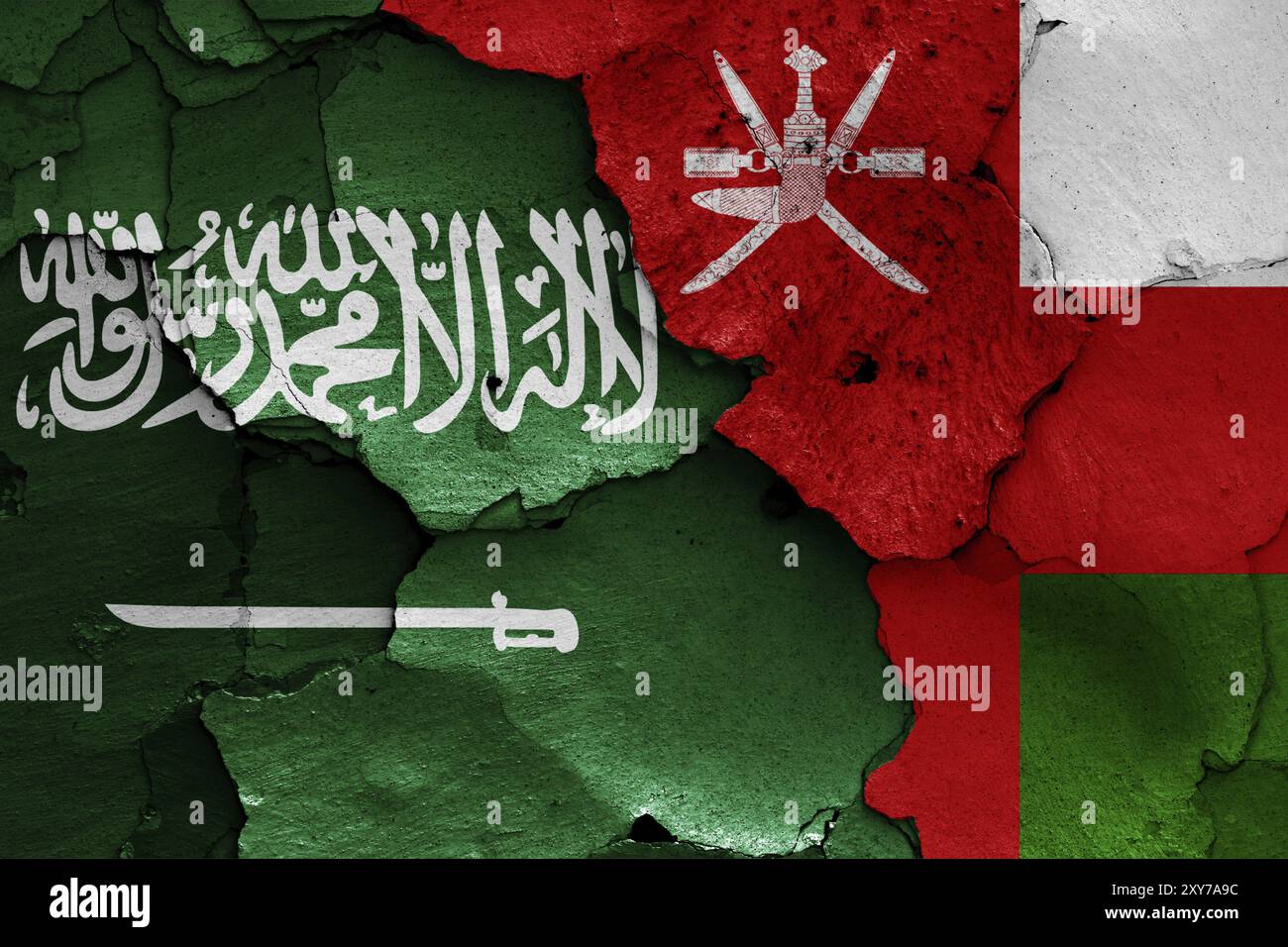 Oman saudi arabia flag hi-res stock photography and images - Alamy