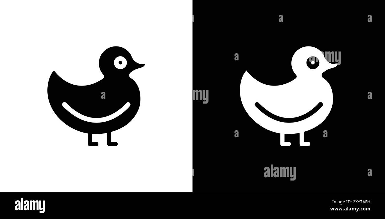 Simple duck silhouette Stock Vector Images - Alamy