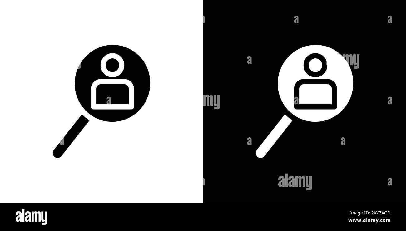 Hiring icon set in black and white color. simple flat vector Stock ...