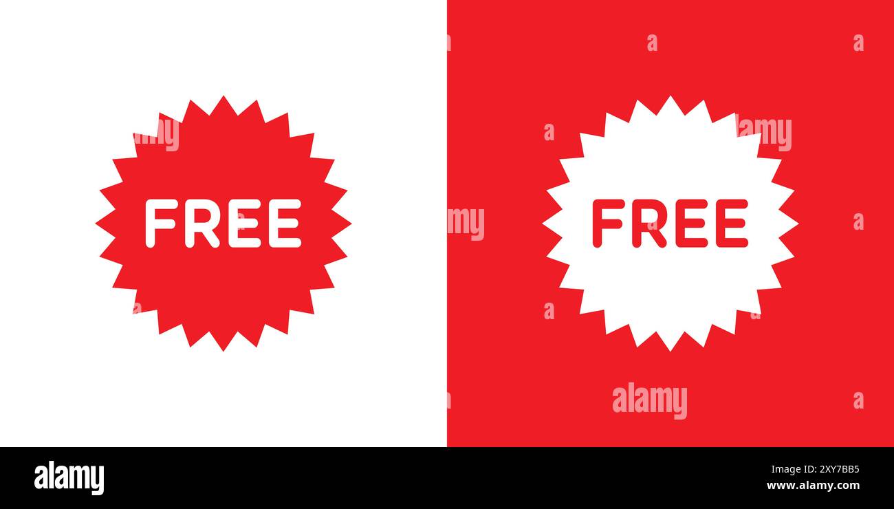 Free label icon set in black and white color. simple flat vector Stock ...