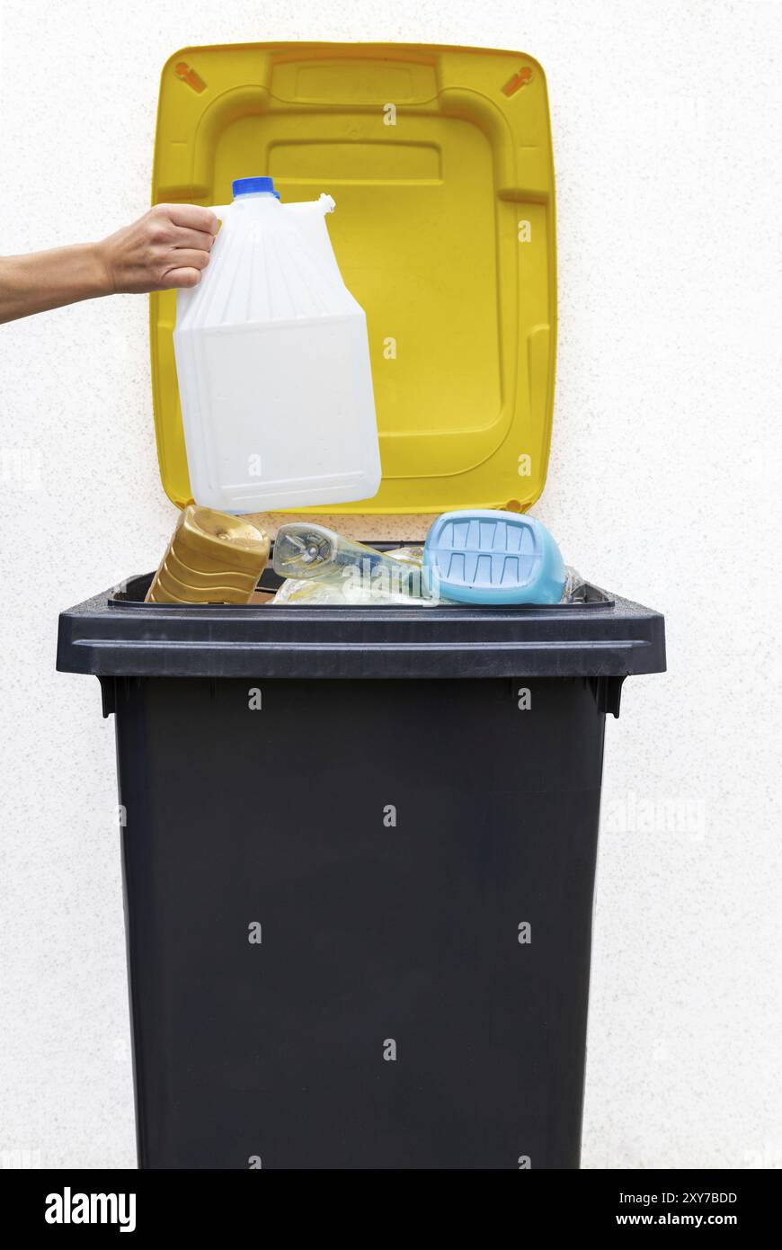 Waste bin for plastic Stock Photo - Alamy