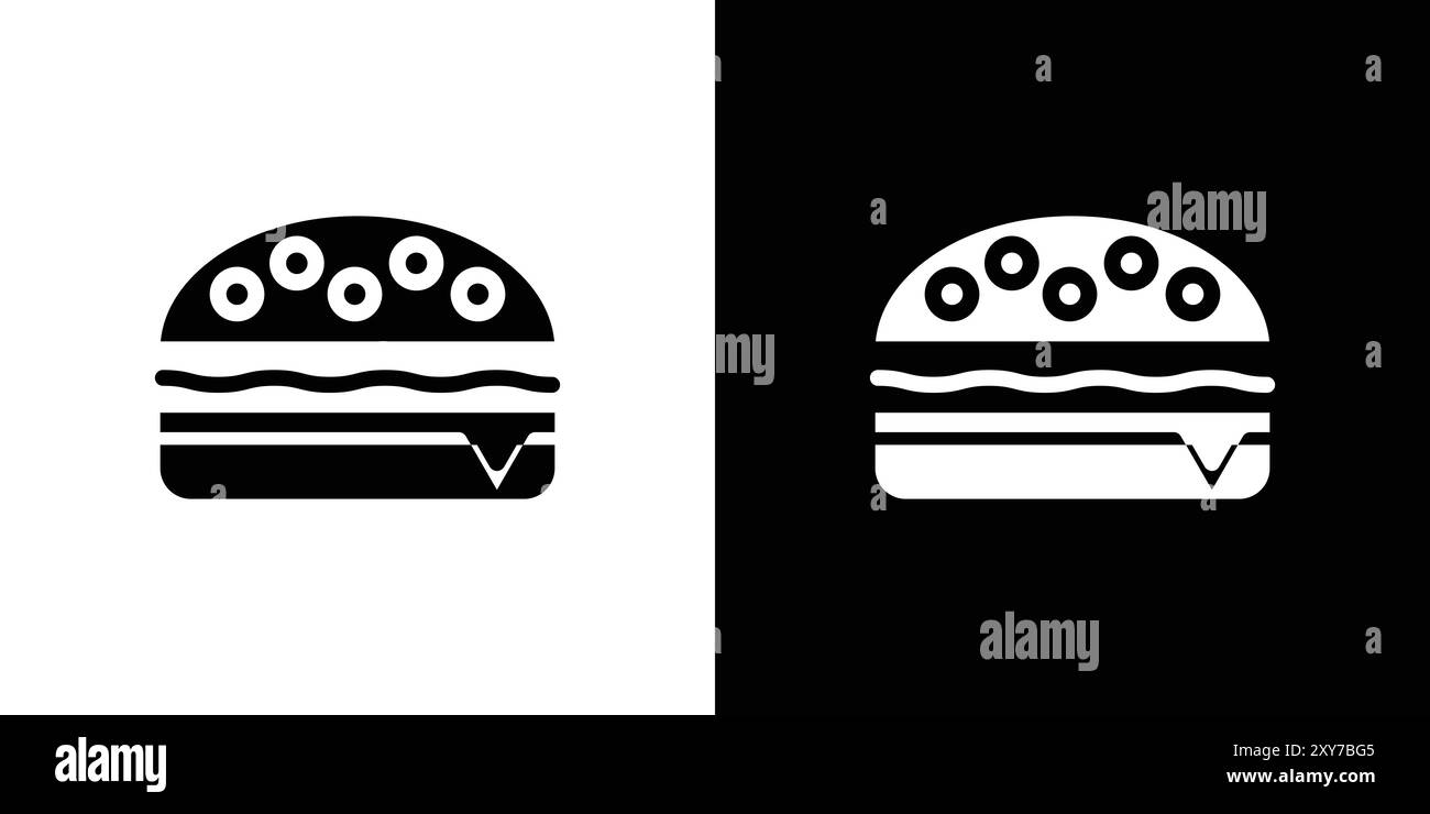Hamburger icon set in black and white color. simple flat vector Stock Vector Image & Art - Alamy