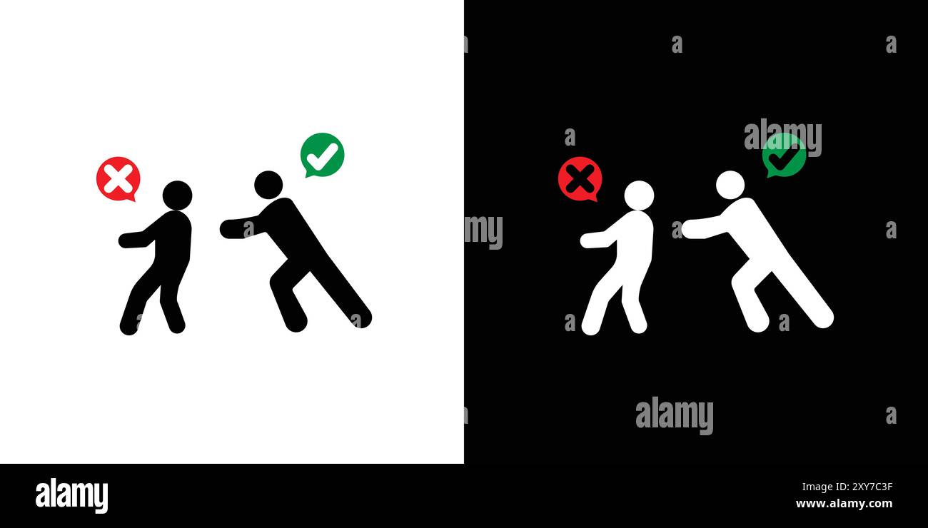 Workplace violence icon Stock Vector Images - Alamy