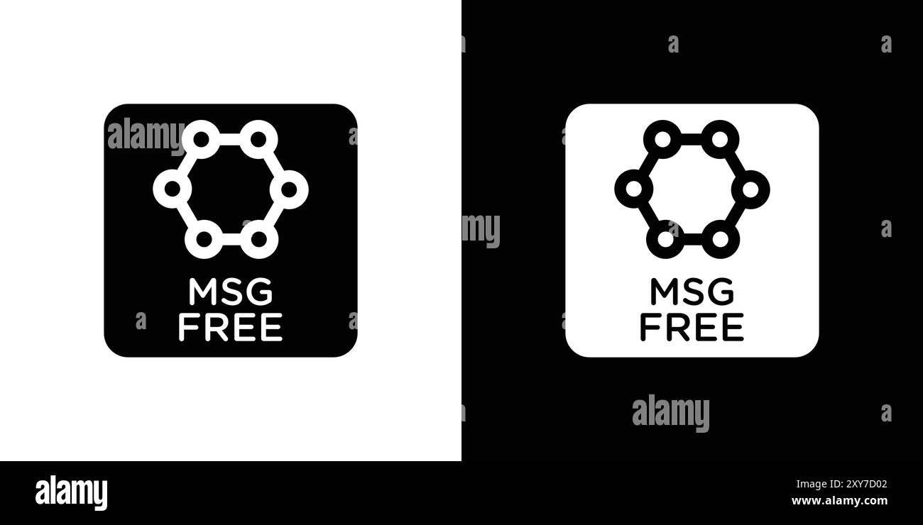 Msg free icon set in black and white color. simple flat vector Stock ...