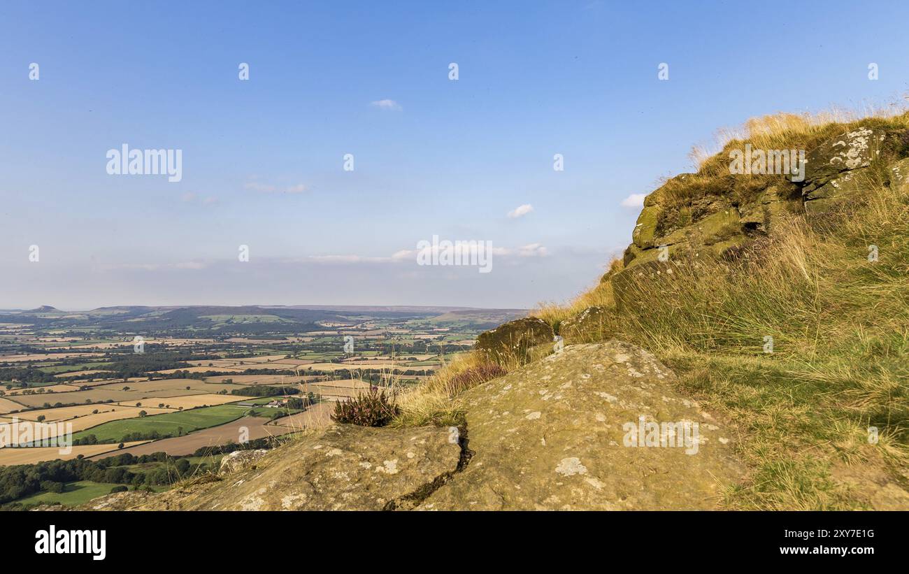 Landscape near the Wainstones, North Yorkshire, England, UK Stock Photo ...