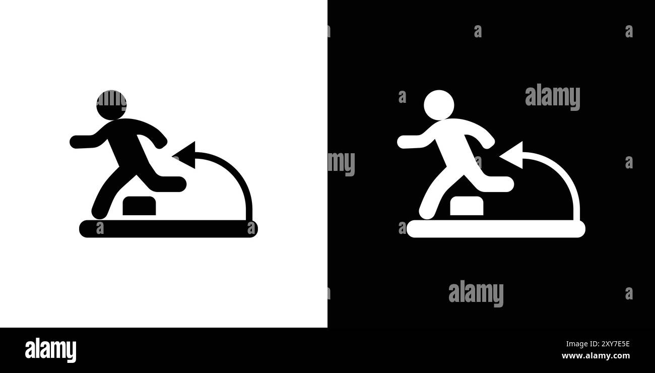 Obstacle race icon set in black and white color. simple flat vector Stock Vector Image & Art - Alamy