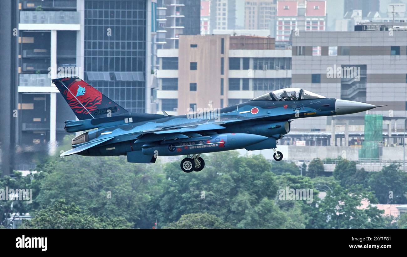 SINGAPORE - AUGUST 27, 2024: Japan Air Self-Defense Force (JASDF) with ...