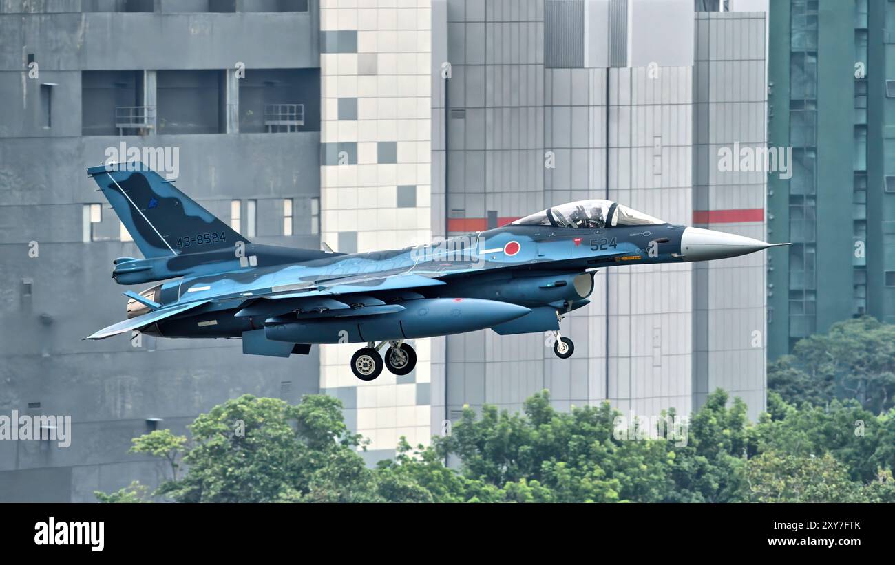 SINGAPORE - AUGUST 27, 2024: Japan Air Self-Defense Force (JASDF) with ...