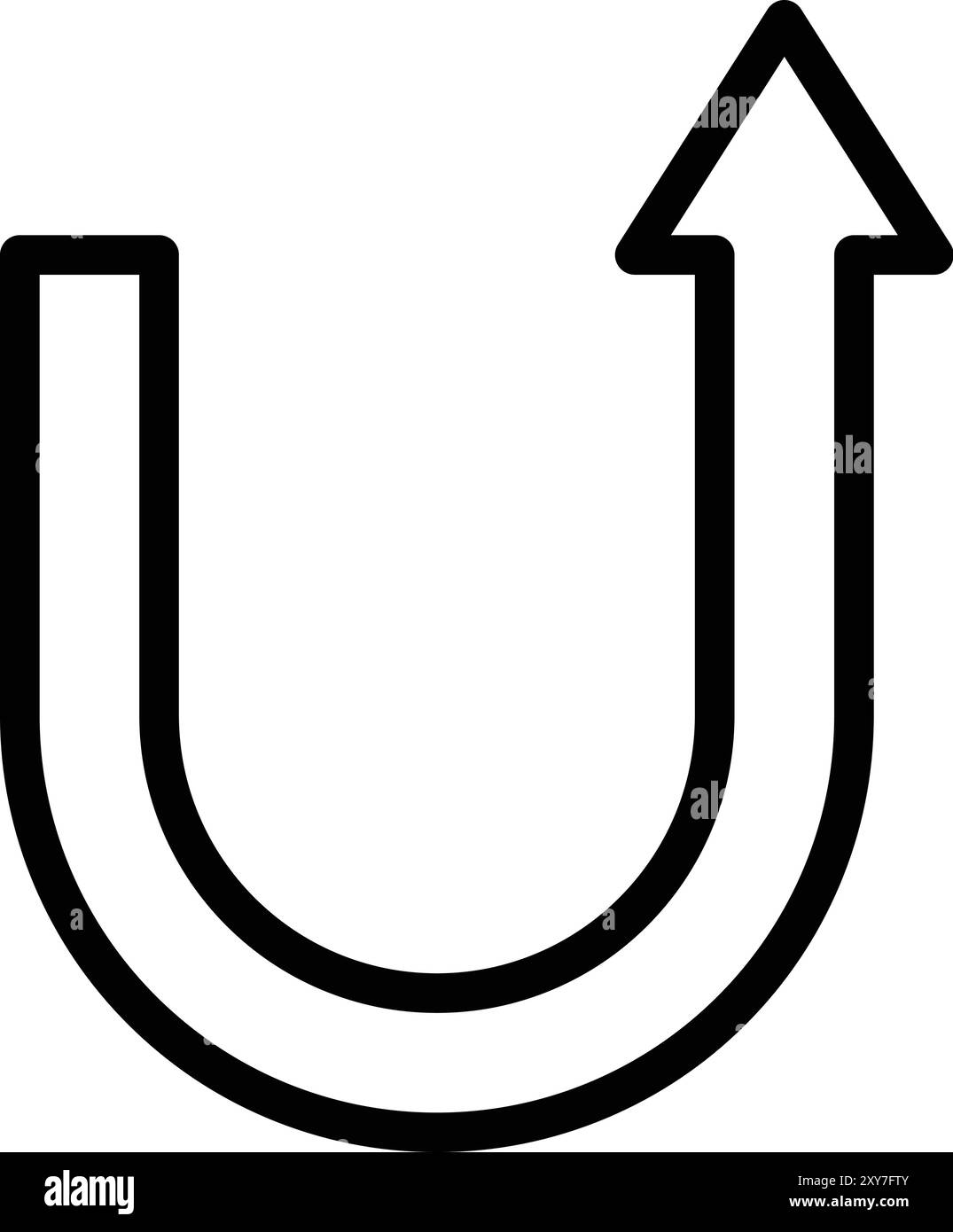 U turn vector vectors hi-res stock photography and images - Alamy