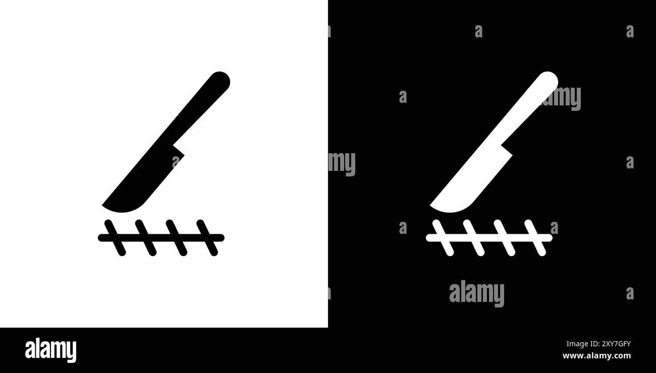 surgery icon set in black and white color. simple flat vector Stock ...