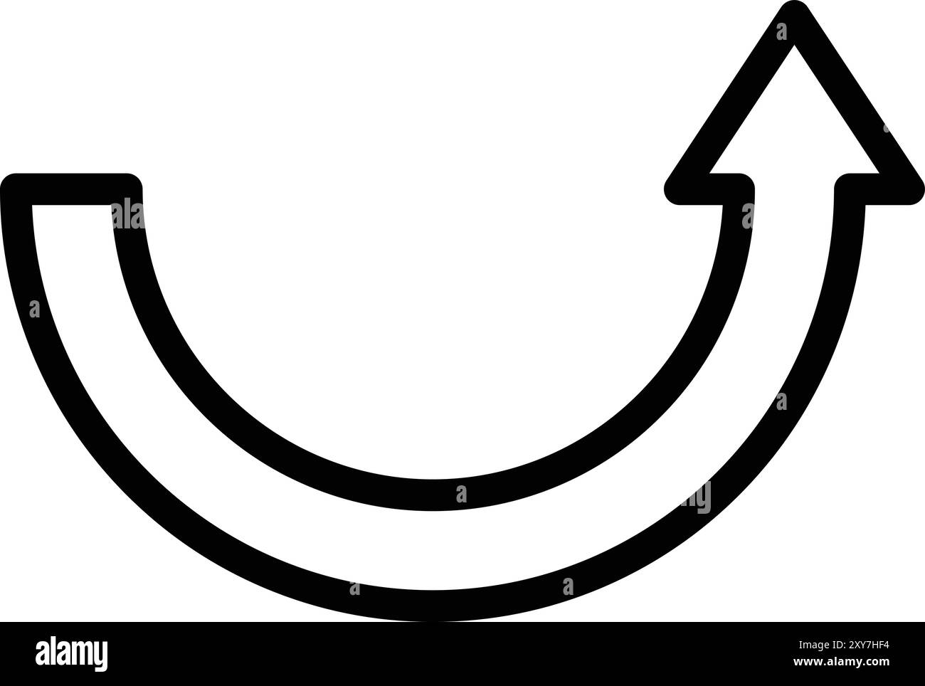 Curved arrow clipart hi-res stock photography and images - Alamy