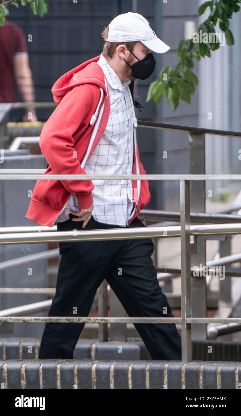 Josh Greally arrives Barnsley Magistrates' Court, where he was given a ...