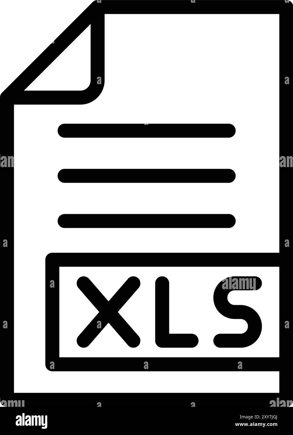 Xls format vector vectors Black and White Stock Photos & Images - Alamy