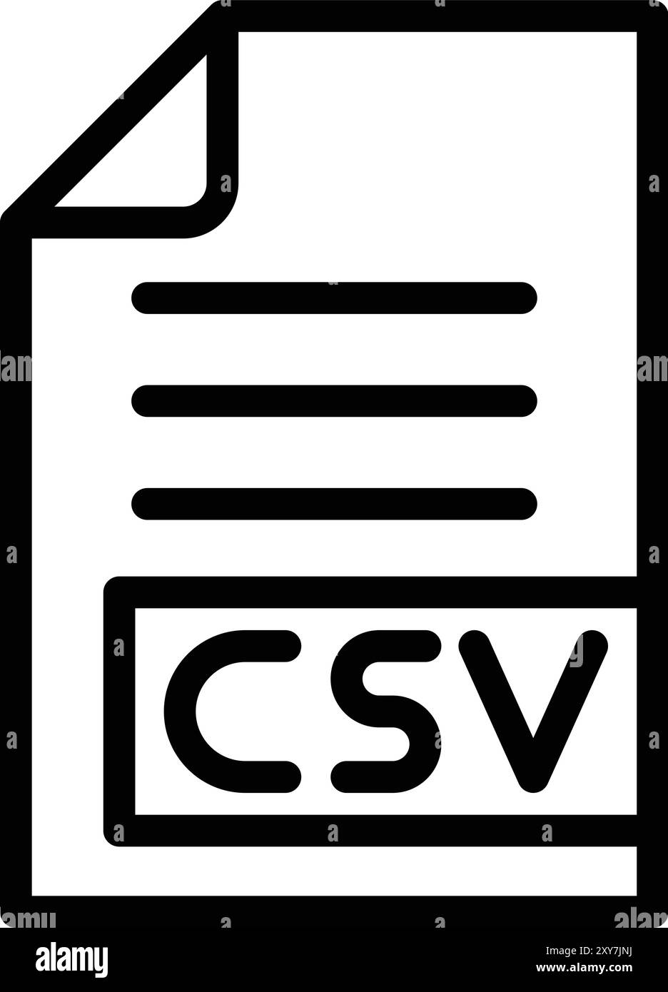 Csv file vector vectors hi-res stock photography and images - Alamy