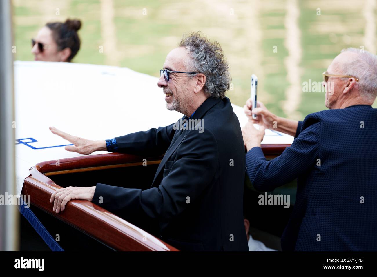 VENICE, ITALY - AUGUST 28 2024 - Tim Burton, Winona Ryder, Jenna Ortega ...