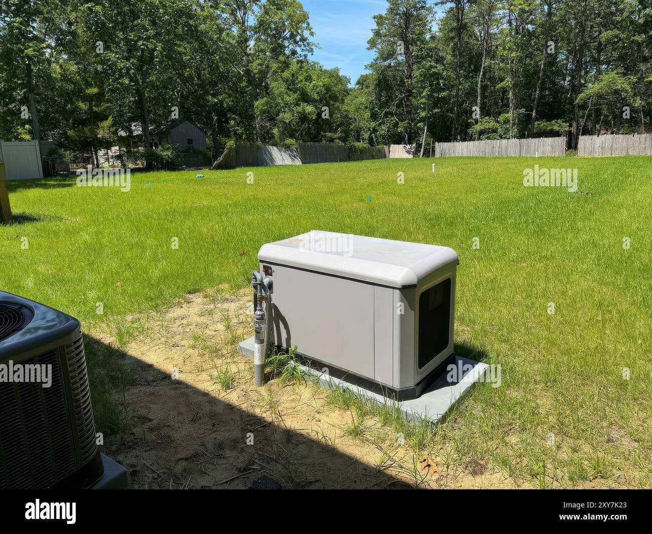 Installed standby generator using natural gas propane for residential ...