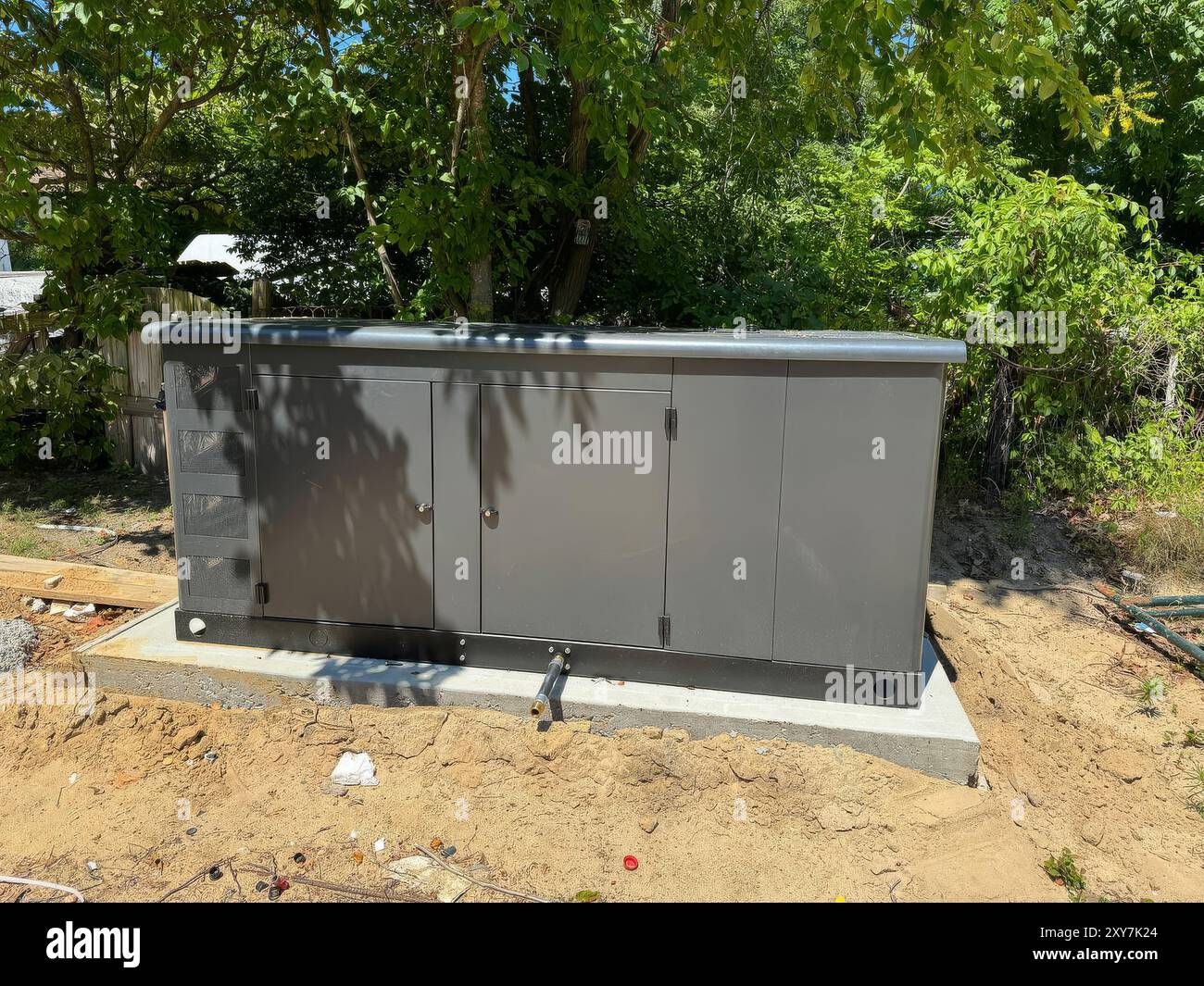 Installation natural gas propane standby generator for residential use ...