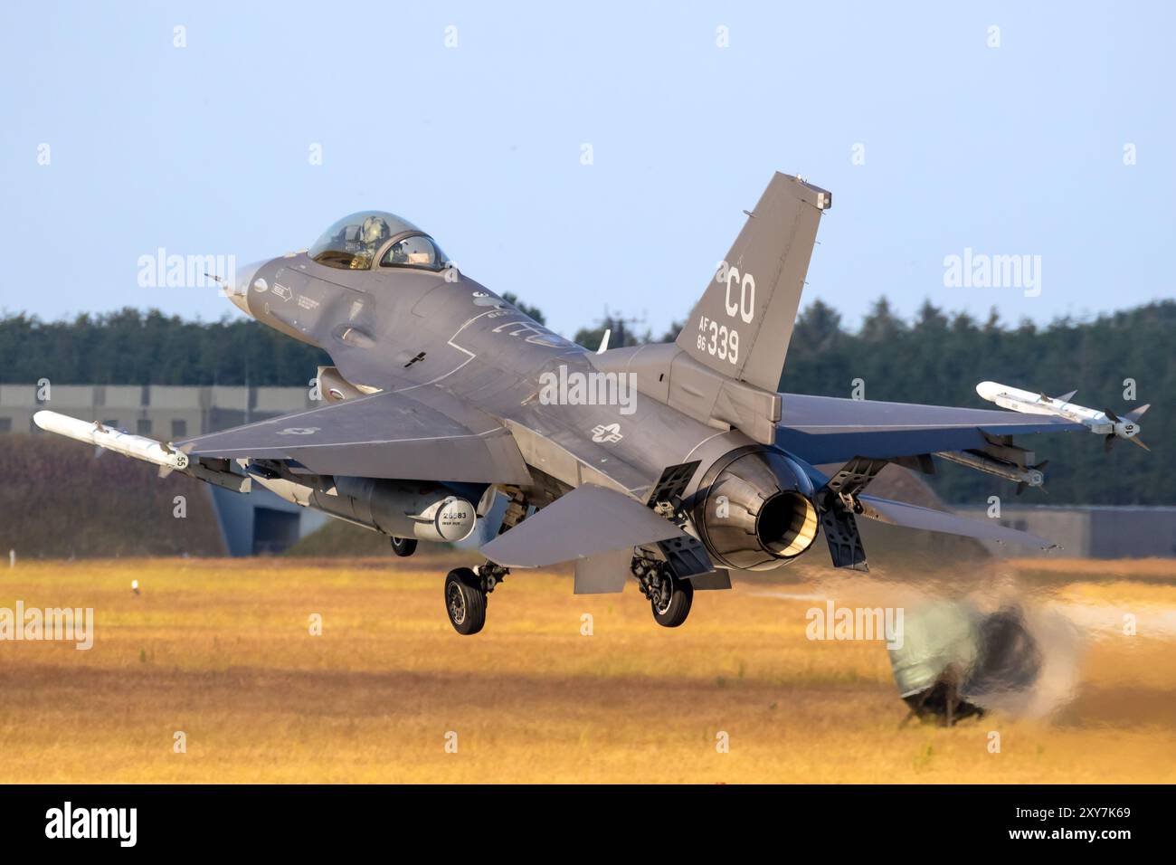 US Air Force F-16C fighter jet from 1120th FS from Colorado National ...