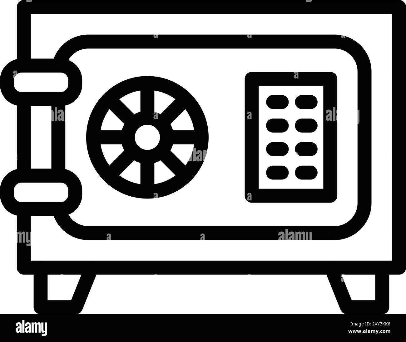 Deposit safe vector vectors Black and White Stock Photos & Images - Alamy