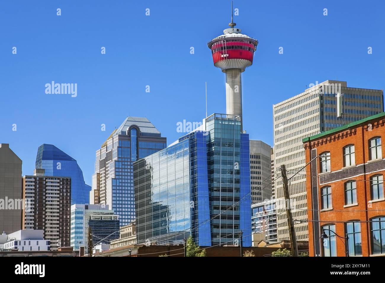 The City skyline of Calgary Alberta Canada Stock Photo - Alamy
