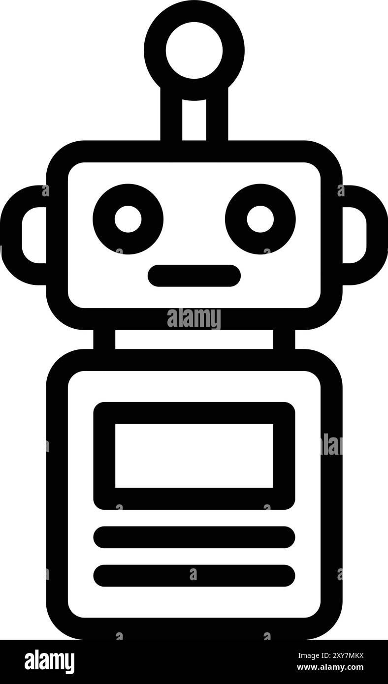 Robot Vector Icon Design Illustration Stock Vector Image & Art - Alamy