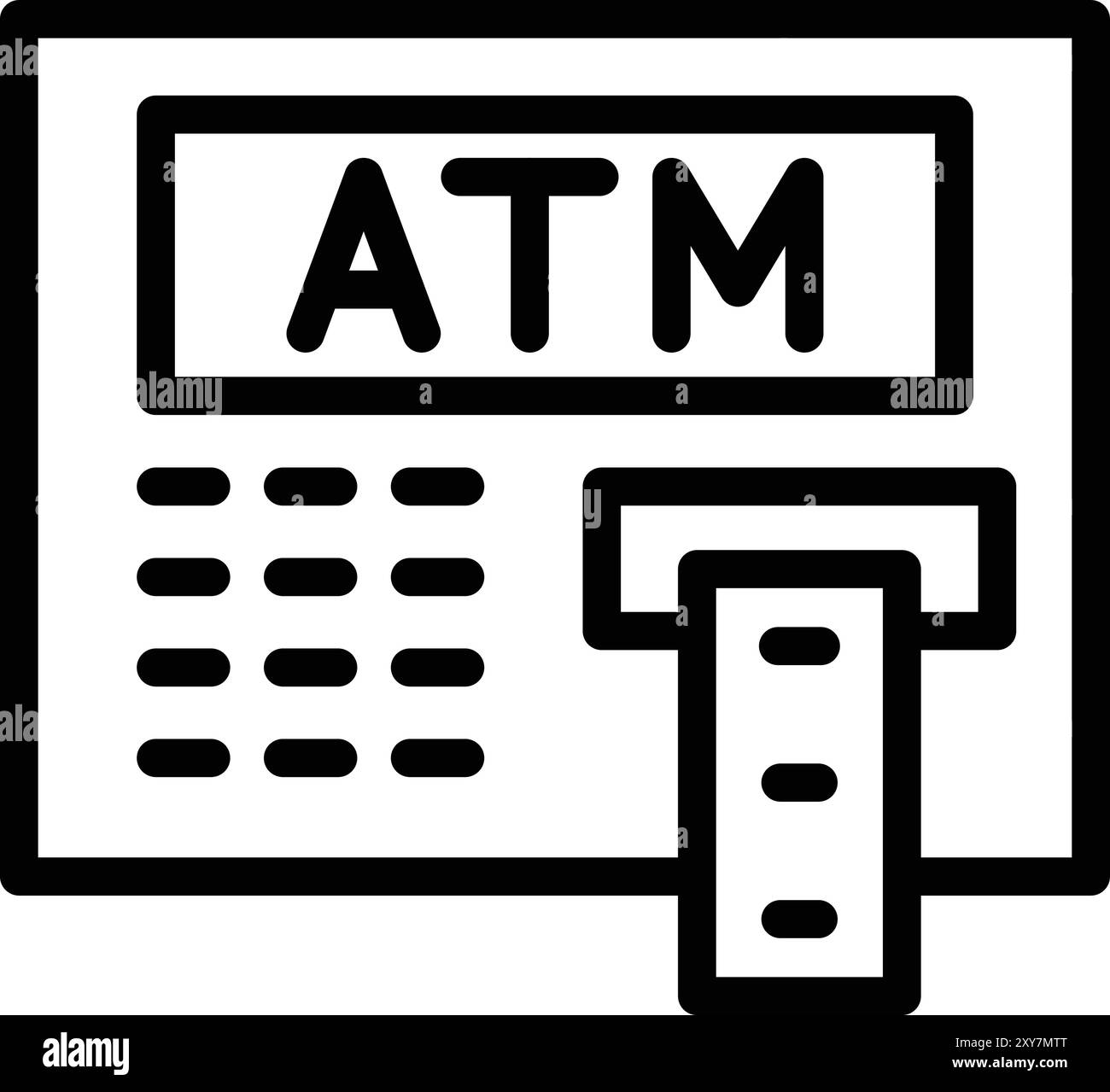 Atm machine Vector Icon Design Illustration Stock Vector Image & Art ...