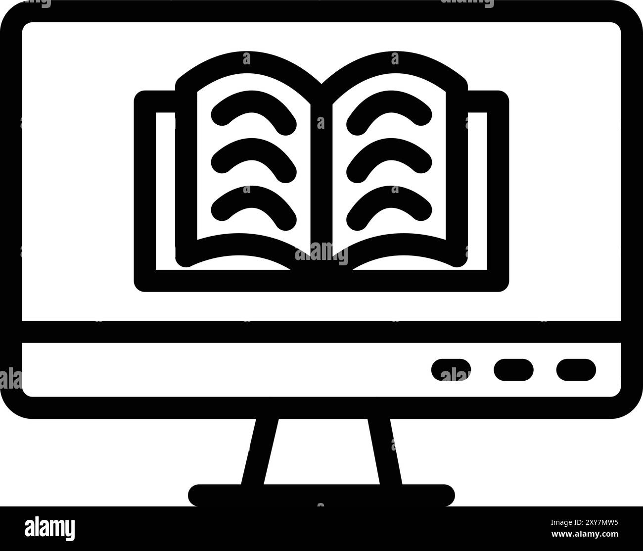 Online learning vector vectors Black and White Stock Photos & Images ...